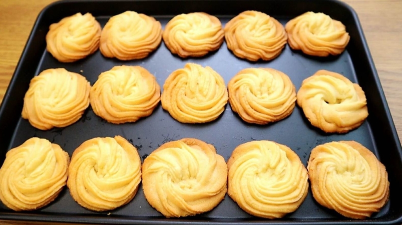 Recipe For Butter Piped Cookies